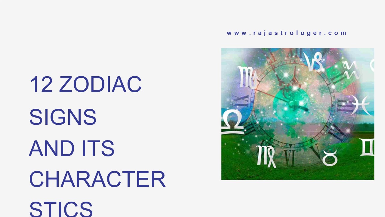 12 Zodiac Signs and its Characterstics presentation | free to download