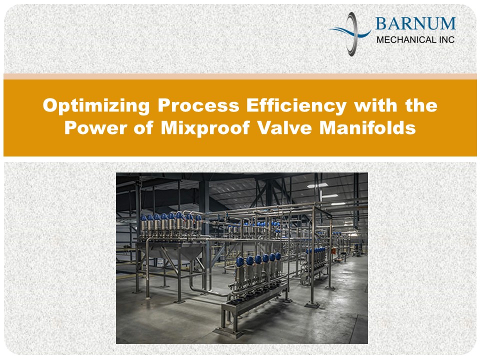 Optimizing Process Efficiency with the Power of Mixproof Valve ...