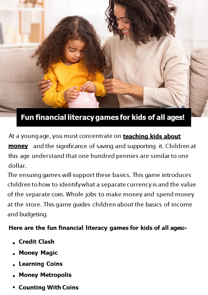 PPT – Fun financial literacy games for kids of all ages! PowerPoint ...