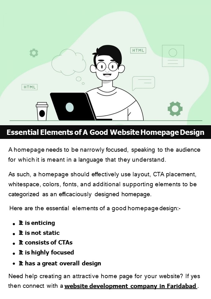 Essential Elements of A Good Website Homepage Design presentation ...