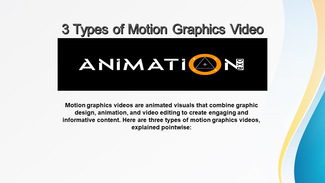 PPT – 3 Types of Motion Graphics Video PowerPoint presentation | free ...