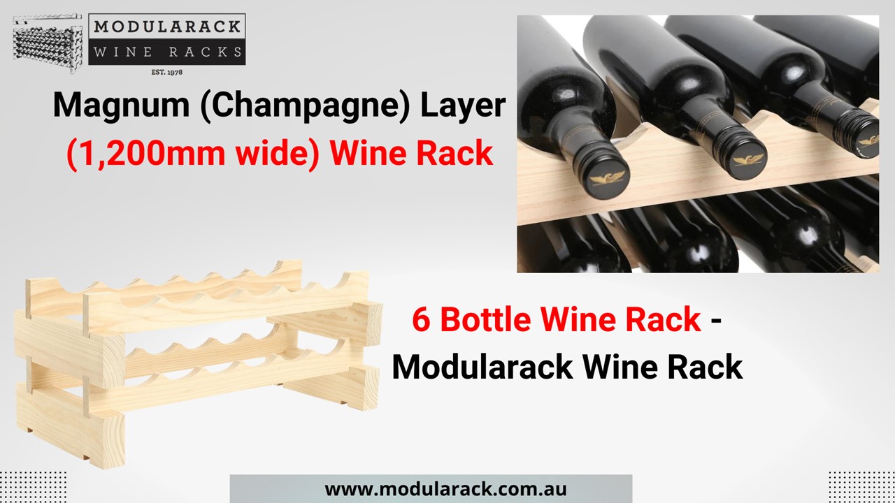PPT – Magnum (Champagne) Layer (1,200mm wide) Wine Rack & 6 Bottle Wine ...