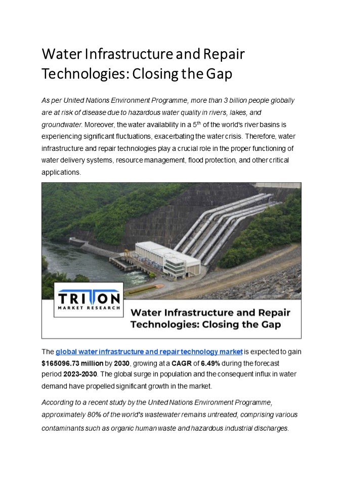 PPT – Water Infrastructure and Repair Technologies: Closing the Gap PowerPoint presentation ...