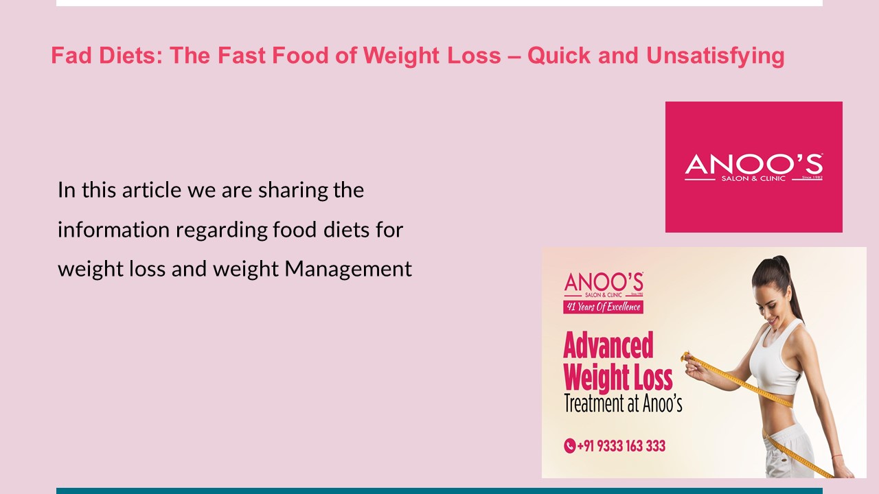PPT – Fad Diets: The Fast Food of Weight Loss – Quick and Unsatisfying ...