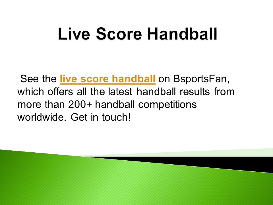 PPT – Live Score Handball (1) PowerPoint presentation | free to ...
