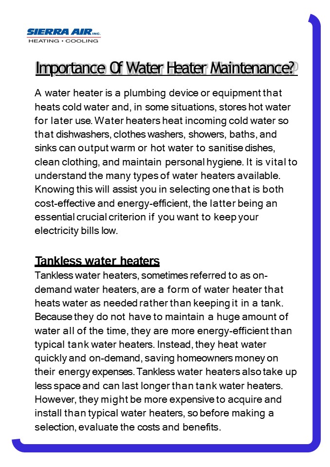 Importance Of Water Heater Maintenance? presentation | free to download