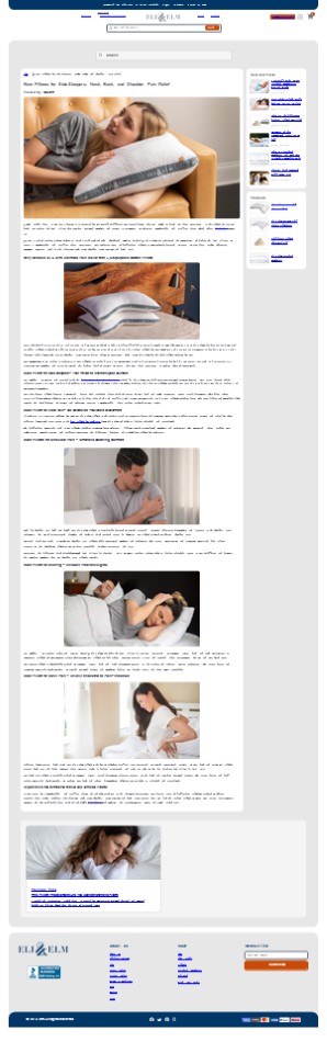 PPT – Best Pillows for Side Sleepers: Neck, Back, and Shoulder Pain Relief | Eli & Elm ...