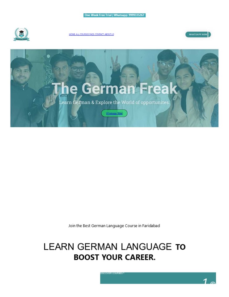 Best German Language Course in Faridabad presentation | free to download