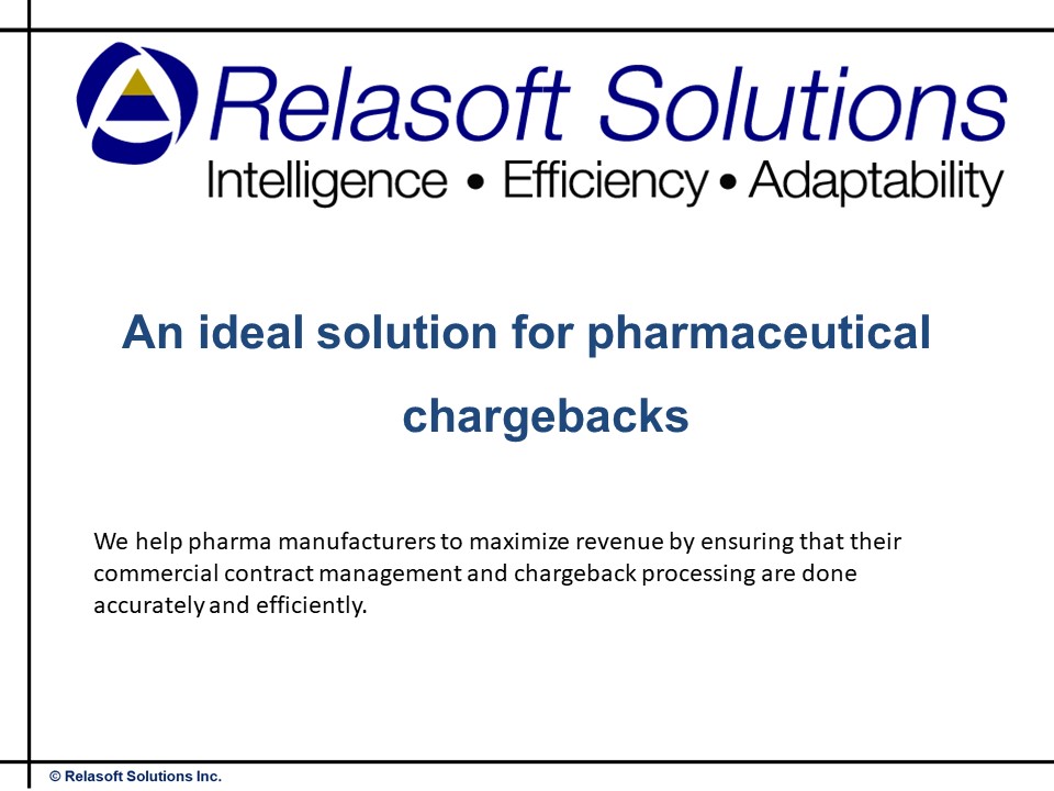 Pharmaceutical Chargeback Reason Codes for EDI 849 presentation | free ...