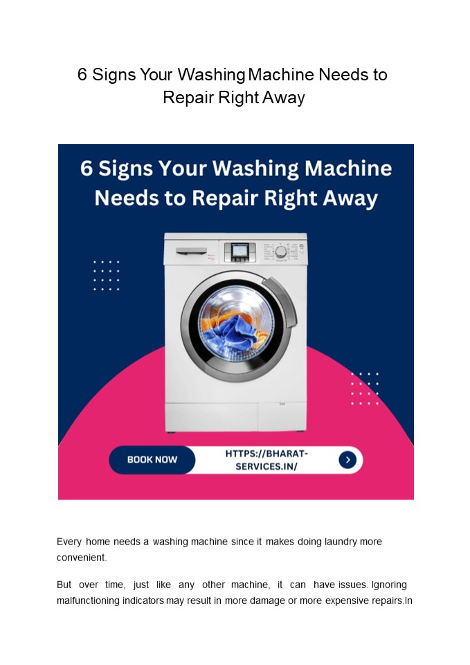 PPT – Signs Your Washing Machine Needs to Repair Right Away PowerPoint ...