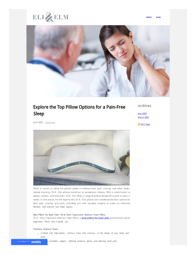 Sleep Better, Feel Better: The Best Pillows to Alleviate Back Pain and ...