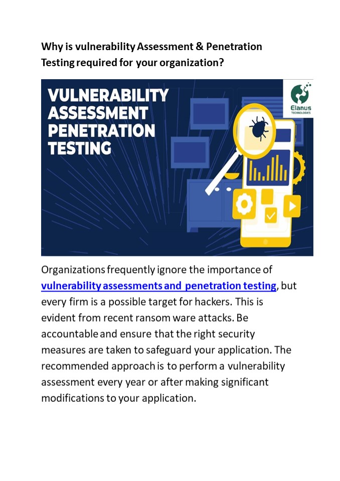 PPT – Why is Vulnerability Assessment & Penetration Testing Required ...