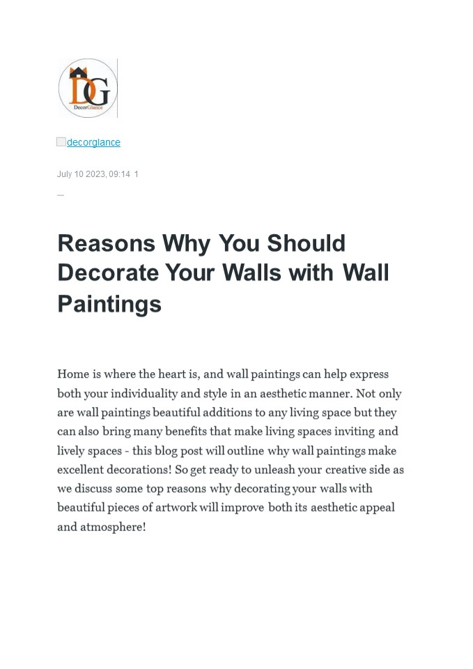 PPT – Reasons Why You Should Decorate Your Walls with Wall Paintings ...