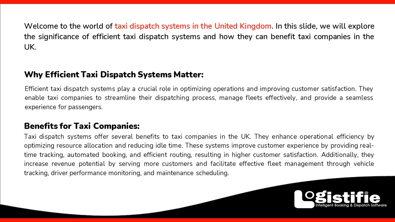PPT – Taxi Dispatch Systems UK PowerPoint presentation | free to download - id: 972bb9-MjE1M