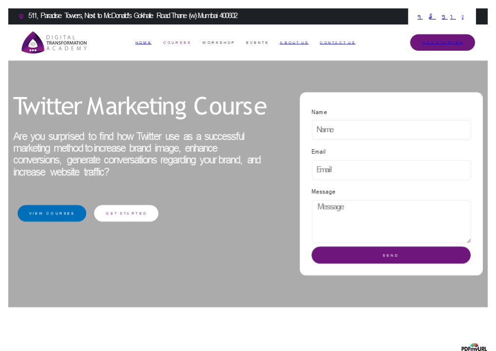 Twitter Marketing Course presentation | free to download