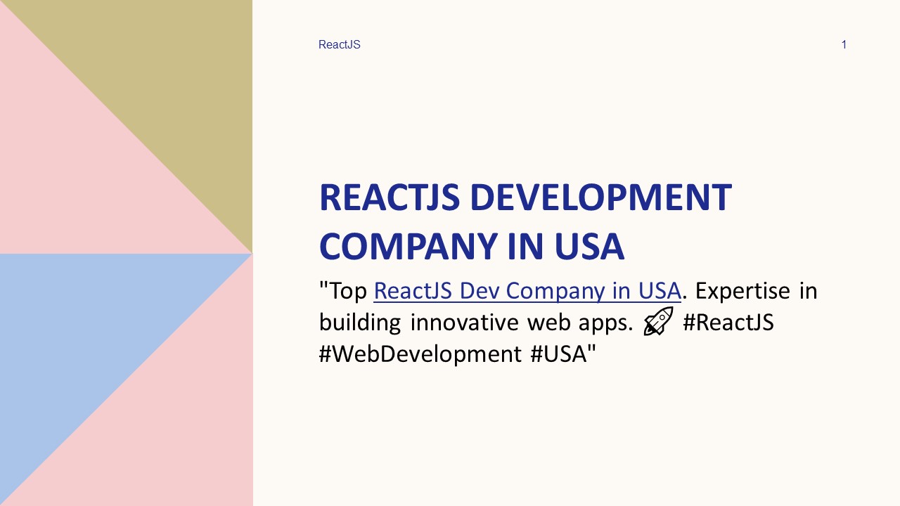 PPT – ReactJS Development Company in USA PowerPoint presentation | free ...