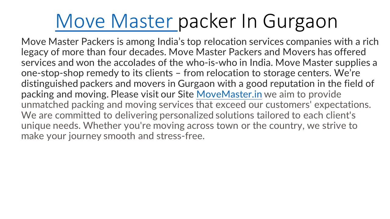 move master packer presentation | free to download