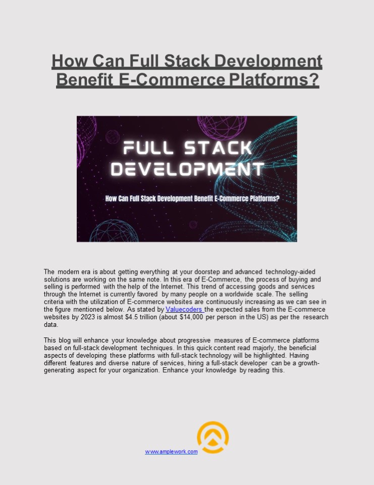 How Can Full Stack Development Benefit E-Commerce Platforms ...