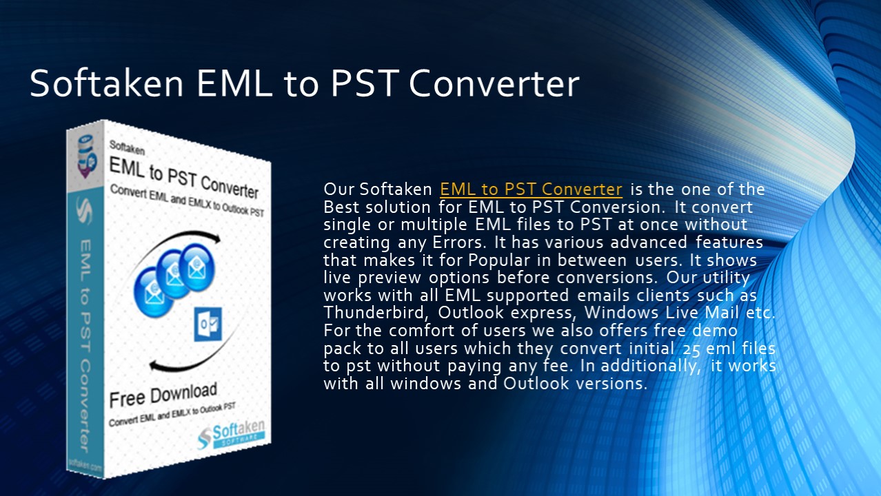 PPT – Softaken EML to PST Converter PowerPoint presentation | free to ...