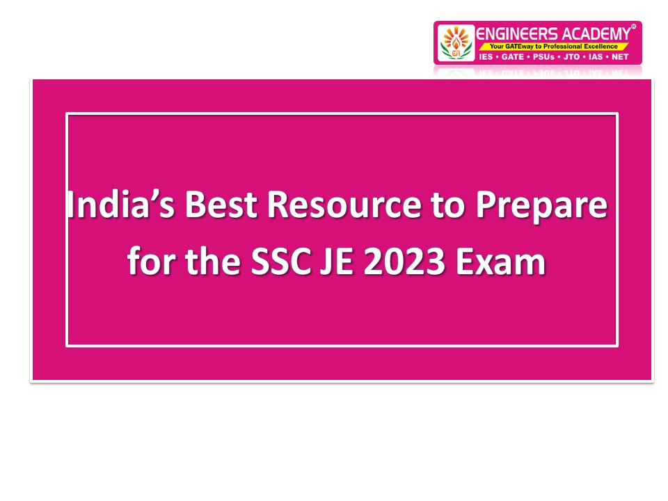India’s Best Resource to Prepare for the SSC JE 2023 Exam presentation ...