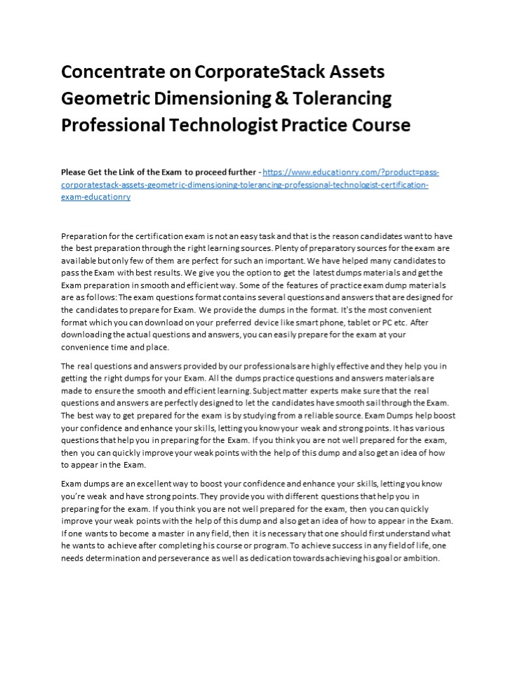 PPT – Concentrate on CorporateStack Assets Geometric Dimensioning ...