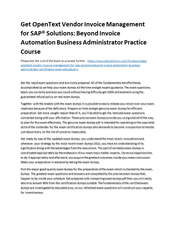 Get OpenText Vendor Invoice Management for SAP® Solutions: Beyond ...