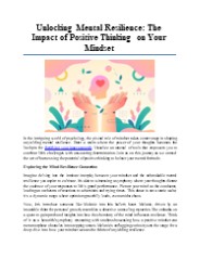 PPT – POSITIVE THINKING PowerPoint presentation | free to view - id ...