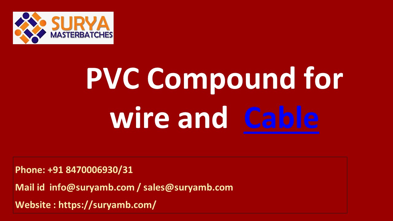 Pvc compound for wire and cable presentation | free to download