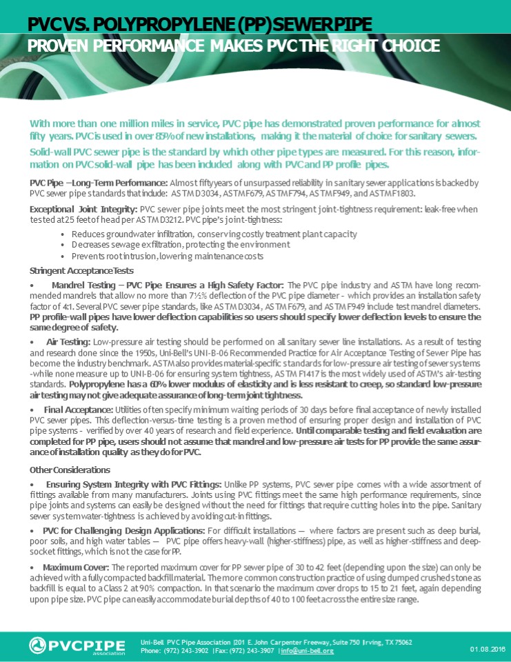 PPT – PVC vs. Polypropylene (PP) Sewer Pipe PowerPoint presentation ...