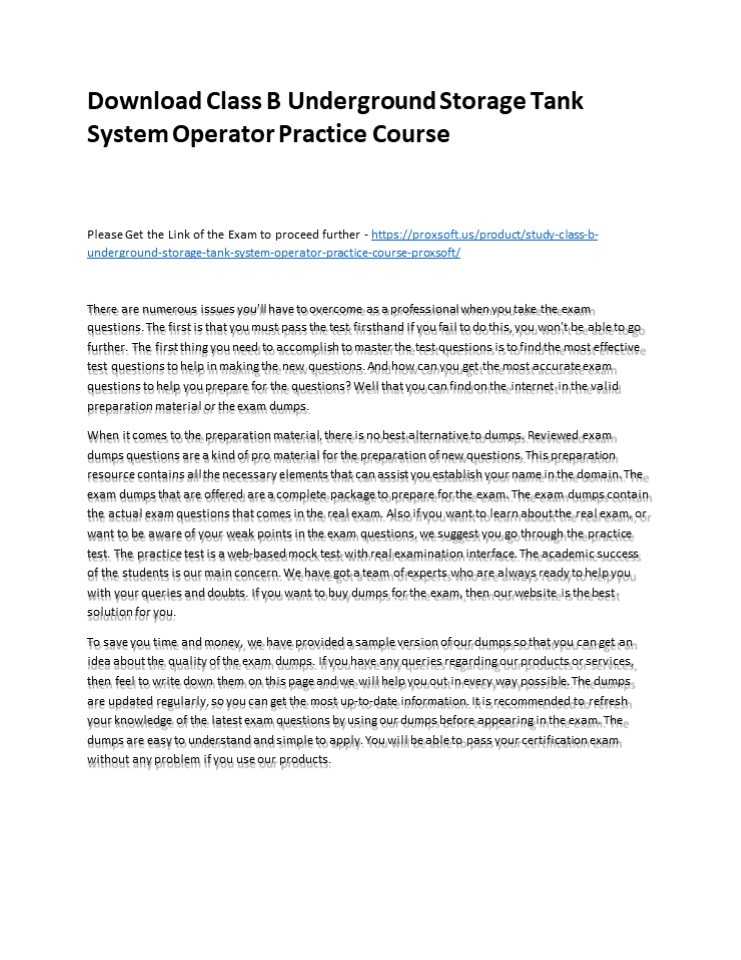Underground Storage Tank Operator Certification at Paulette Reynolds blog