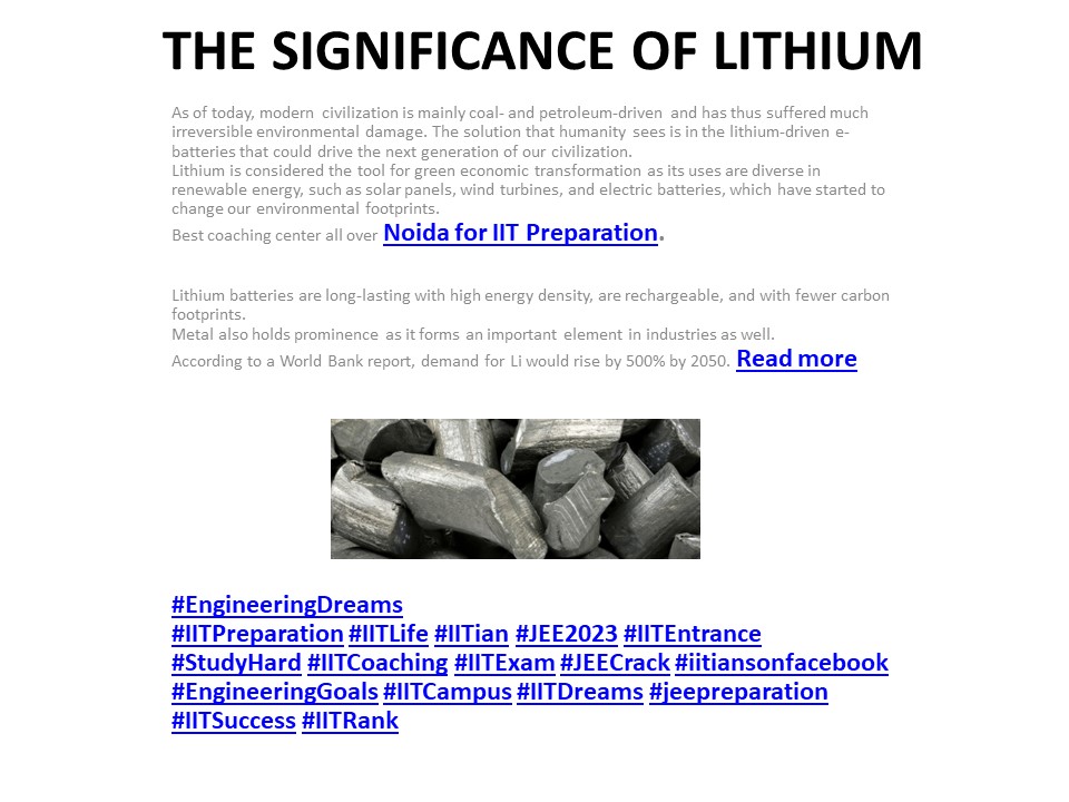 PPT – THE SIGNIFICANCE OF LITHIUM PowerPoint presentation | free to ...