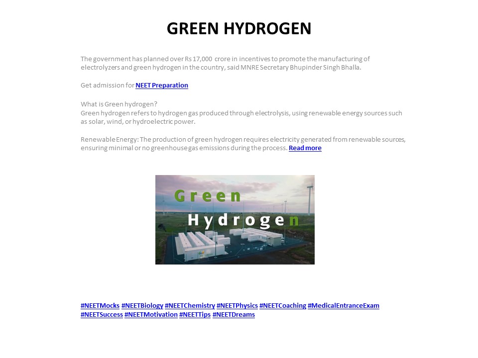 GREEN HYDROGEN presentation | free to download