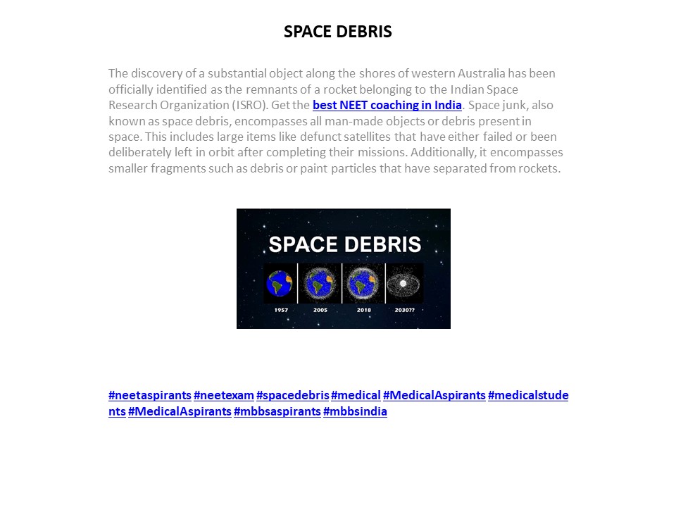 SPACE DEBRIS presentation | free to download