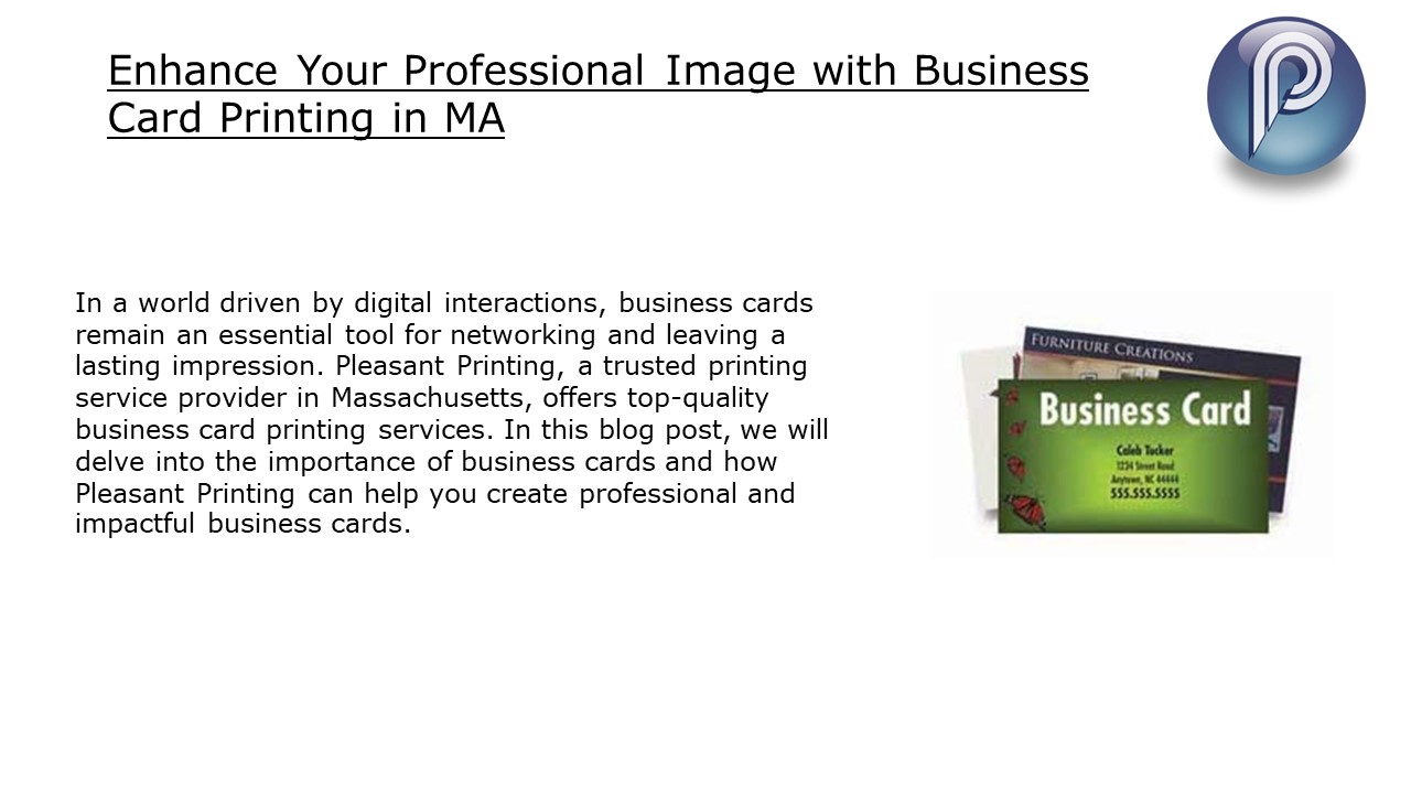 Enhance Your Professional Image with Business Card Printing in MA ...