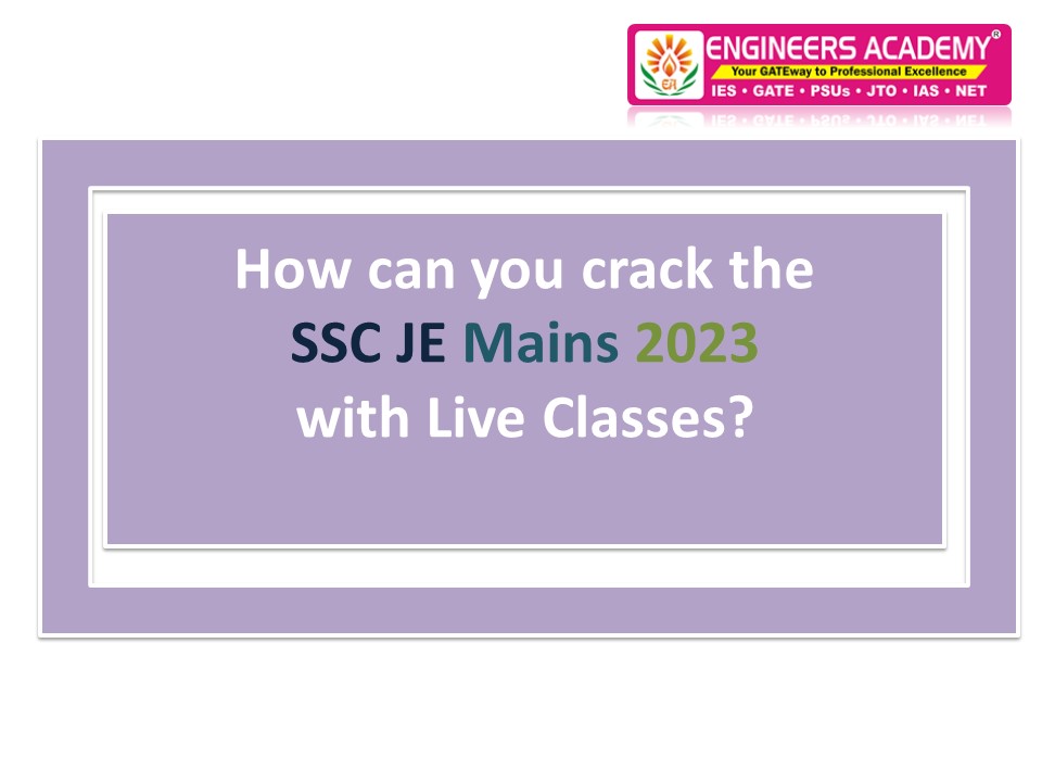 PPT – SSC JE 2023 Mains PowerPoint presentation | free to download - id ...