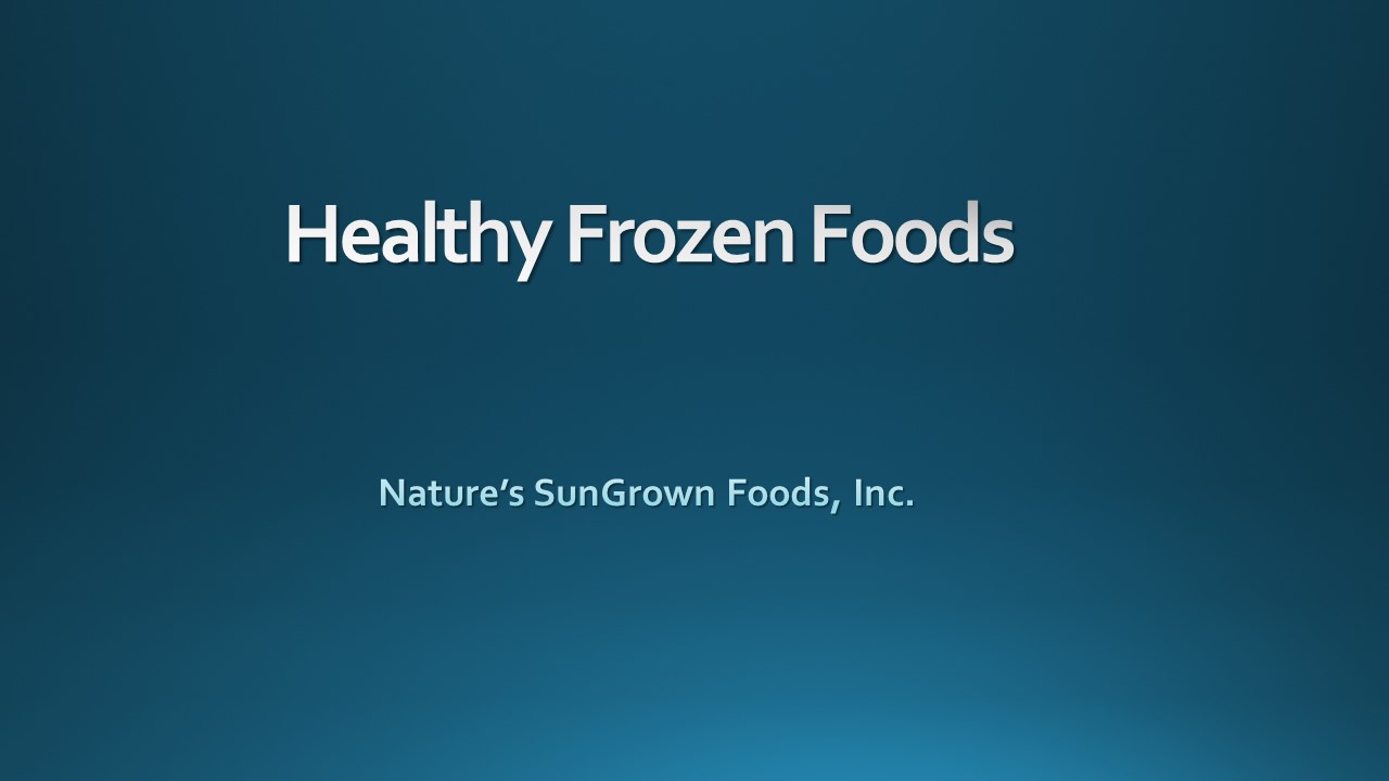 PPT – Healthy Frozen Foods PowerPoint presentation | free to download ...