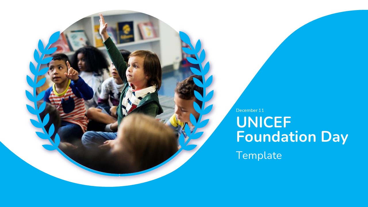 Free UNICEF foundation day template | Slideceo presentation | free to download