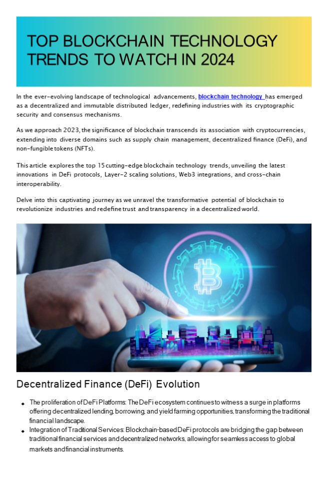 PPT – Top Blockchain Technology Trends to Watch in 2024 PowerPoint ...