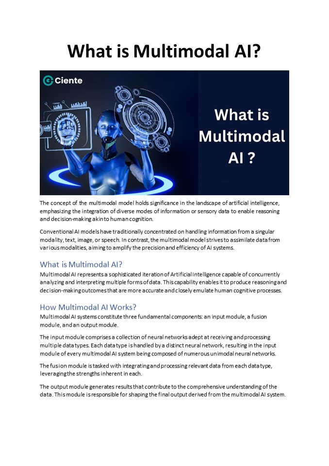PPT – What is Multimodal AI? PowerPoint presentation | free to download - id: 9844a6-NTQyN