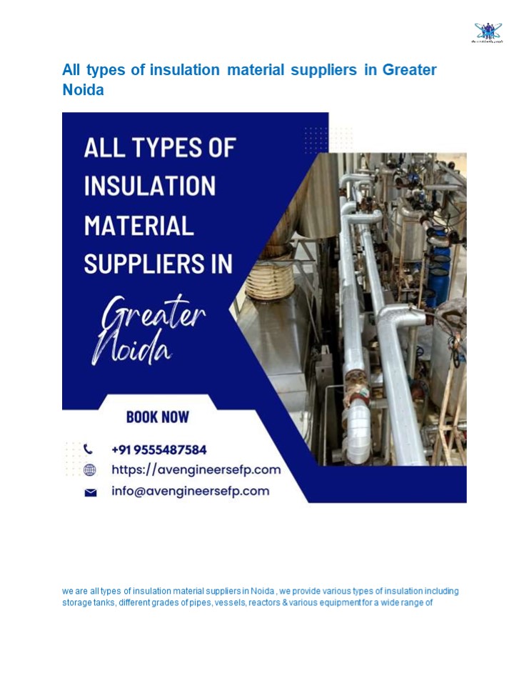 All types of insulation material suppliers in Greater Noida ...