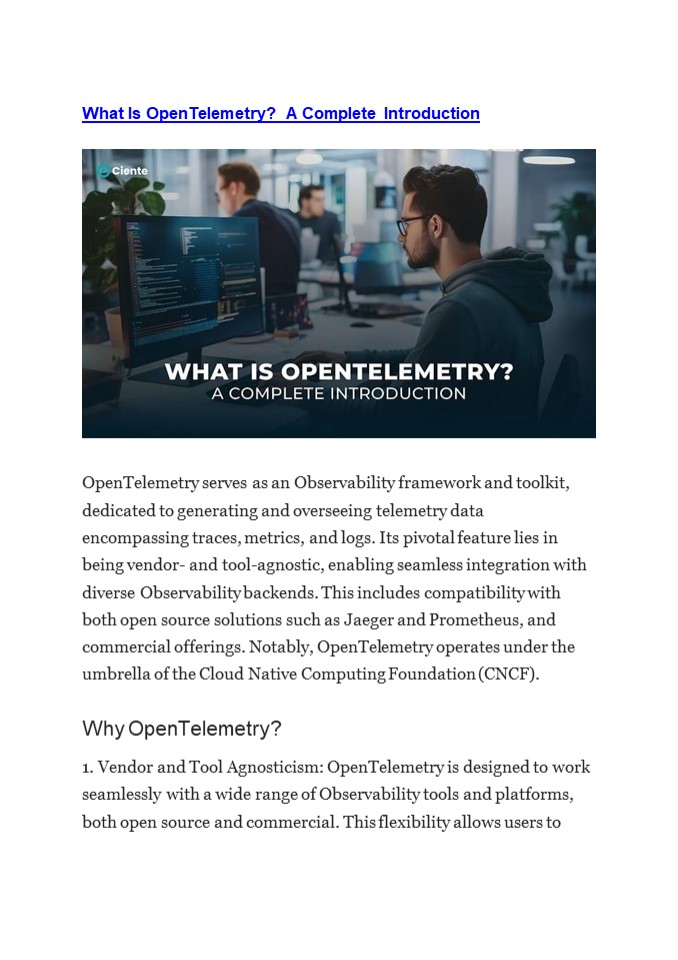 What Is OpenTelemetry? A Complete Introduction presentation | free to ...