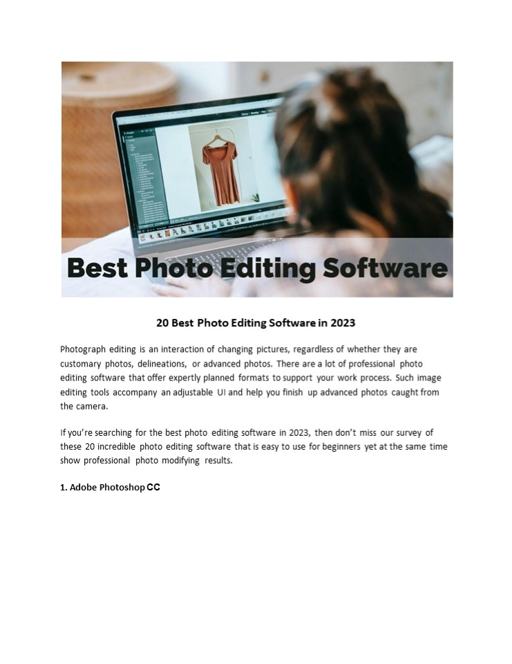 PPT – 20 Best Photo Editing Software in 2023 PowerPoint presentation ...