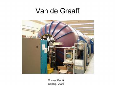 Van de Graaff presentation | free to download