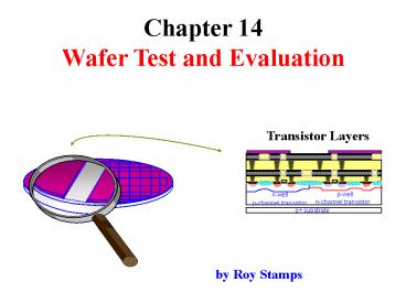 Wafer Test and Evaluation presentation | free to view