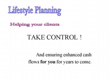 TAKE CONTROL presentation | free to view