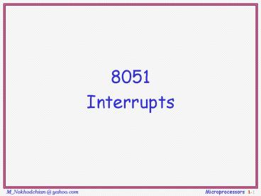 PPT – Interrupts PowerPoint presentation | free to download - id ...