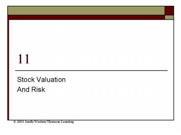 PPT – Stock Valuation PowerPoint presentation | free to download - id ...