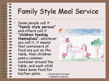 Family Style Meal Service presentation | free to view