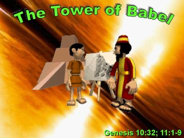 The Tower of Babel presentation | free to view