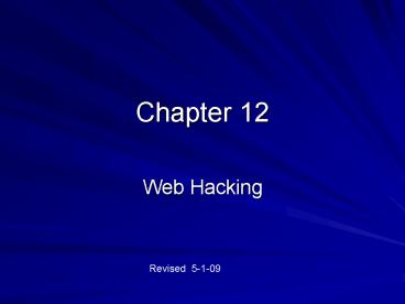 PPT – Web Hacking PowerPoint presentation | free to download - id ...
